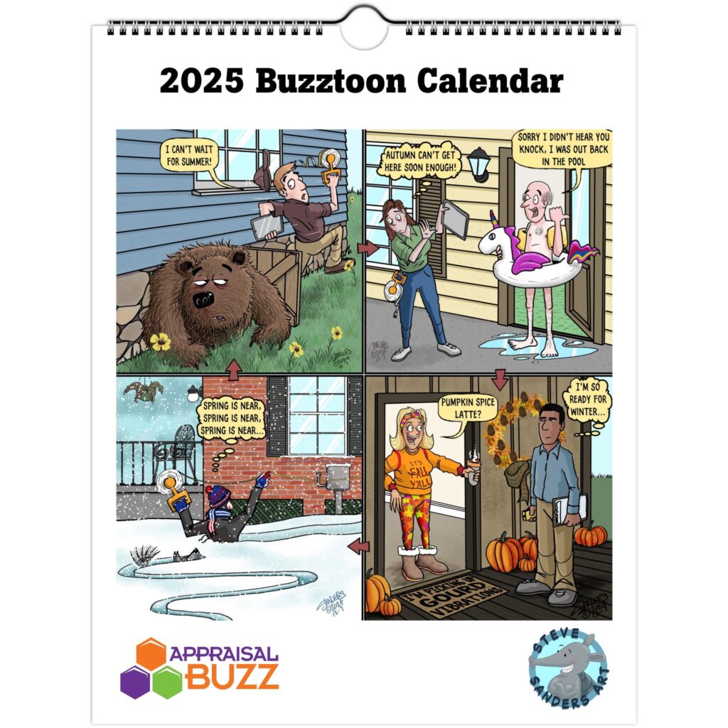 2025 Appraiser’s Comic Calendar – Buzztoons by Steve Sanders – Single ...